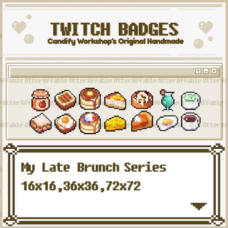 Limited Sale 30pcs - Pixel Art 3 Sizes Subscription Badges for Twitch ...