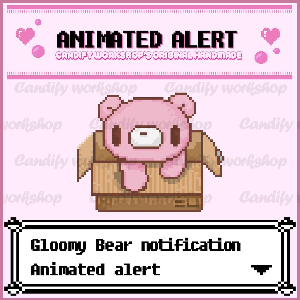 Limited Sale 30pcs - Pixel Art Animated Alert Gloomy Bear - Etsy