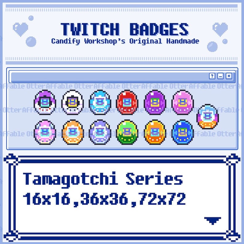 Limited Sale 30pcs - Pixel Art 3 Sizes Subscription Badges for Twitch ...