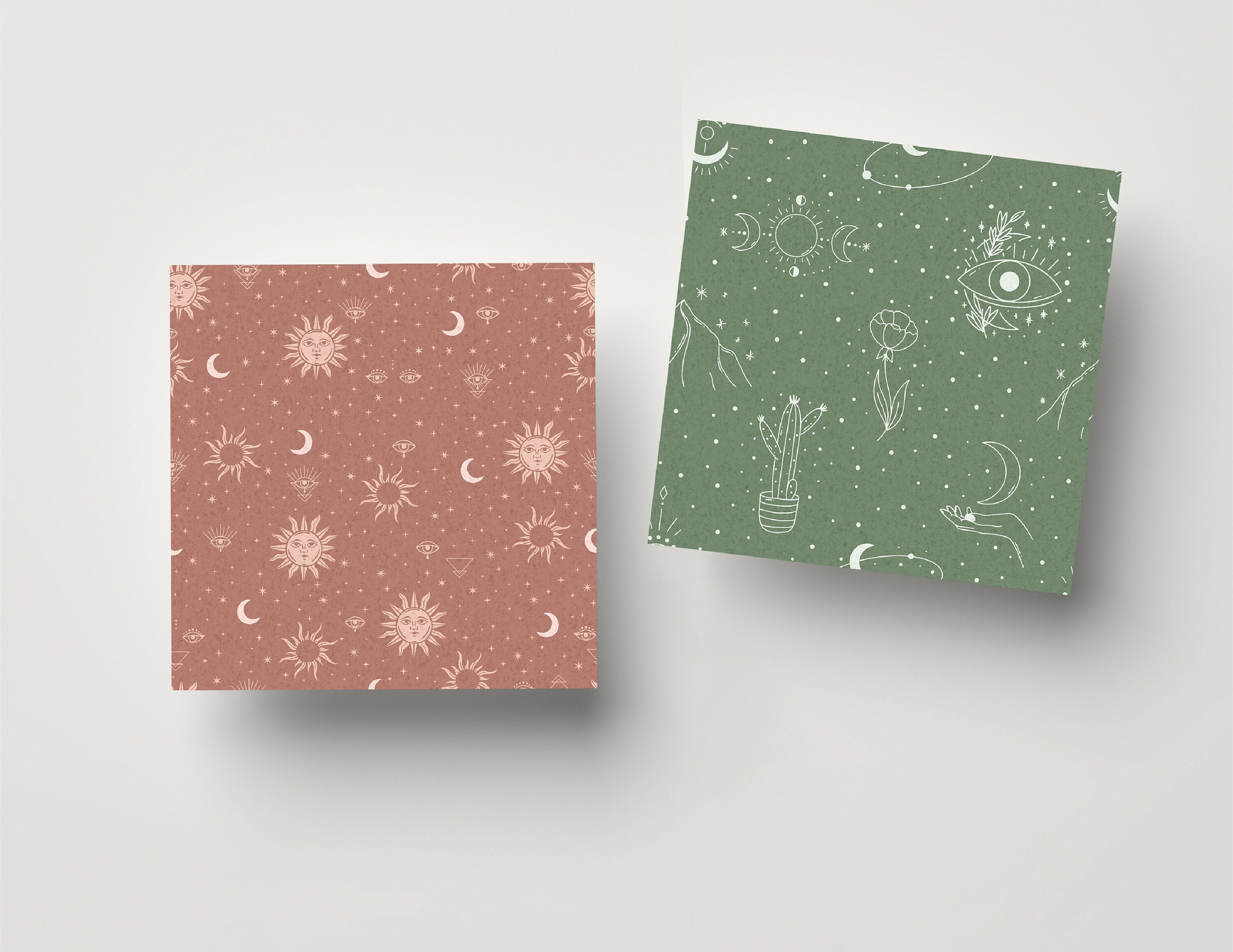 10 Esoteric Seamless Digital Papers: Mystical Scrapbook Paper - Etsy