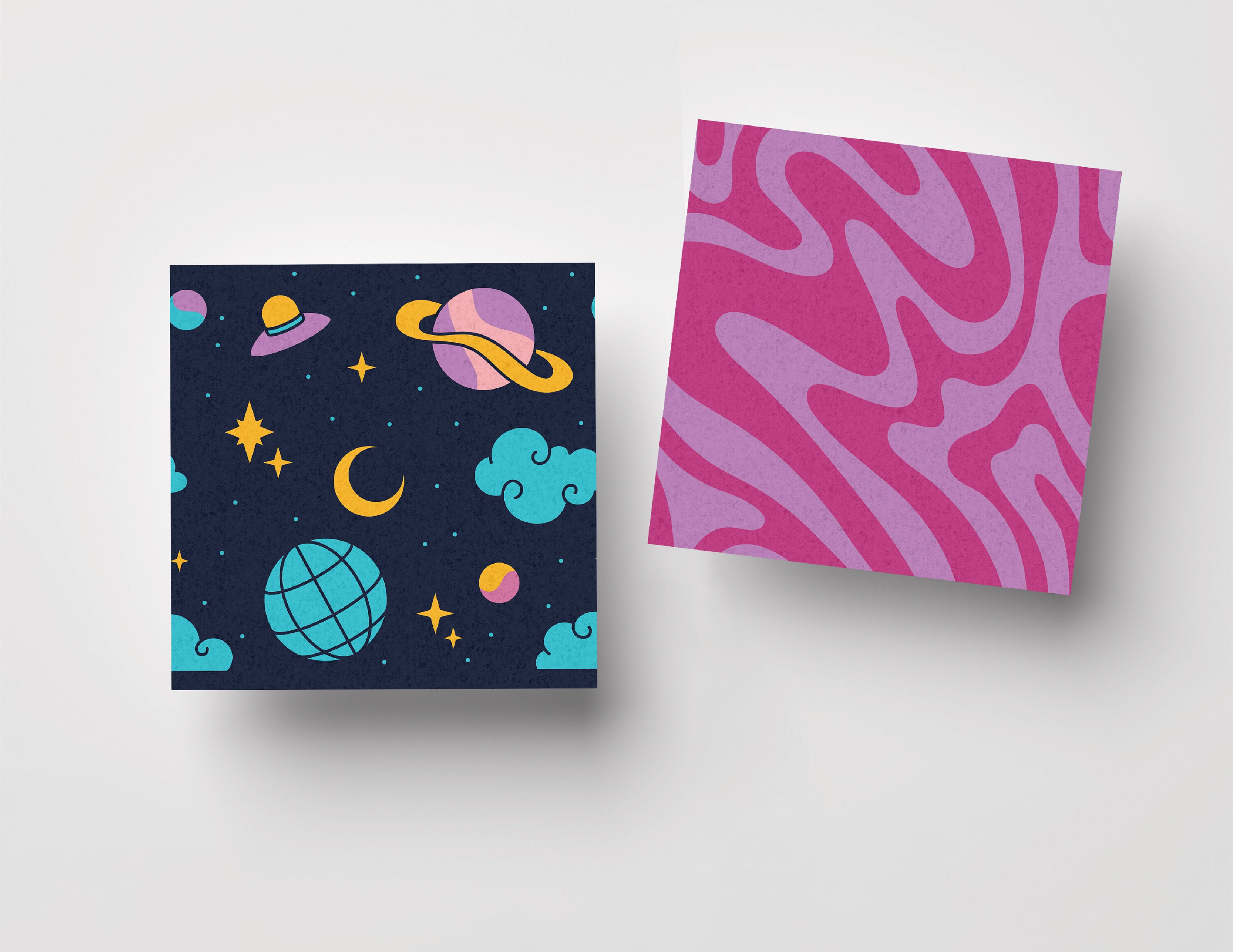 10 Groovy Seamless Digital Papers: Psychedelic Scrapbook - Etsy