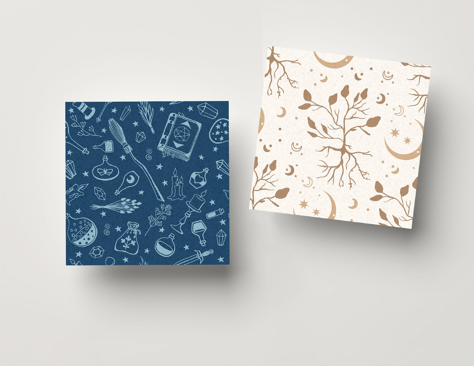 10 Esoteric Seamless Digital Papers: Mystical Scrapbook Paper - Etsy