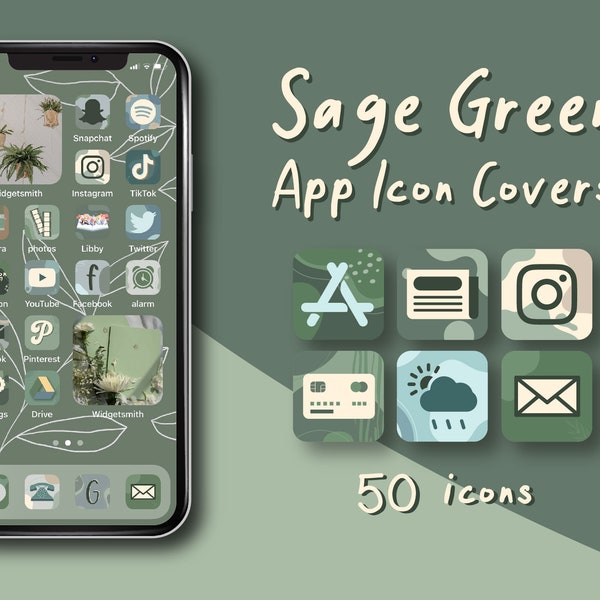 Green App Icons - Etsy