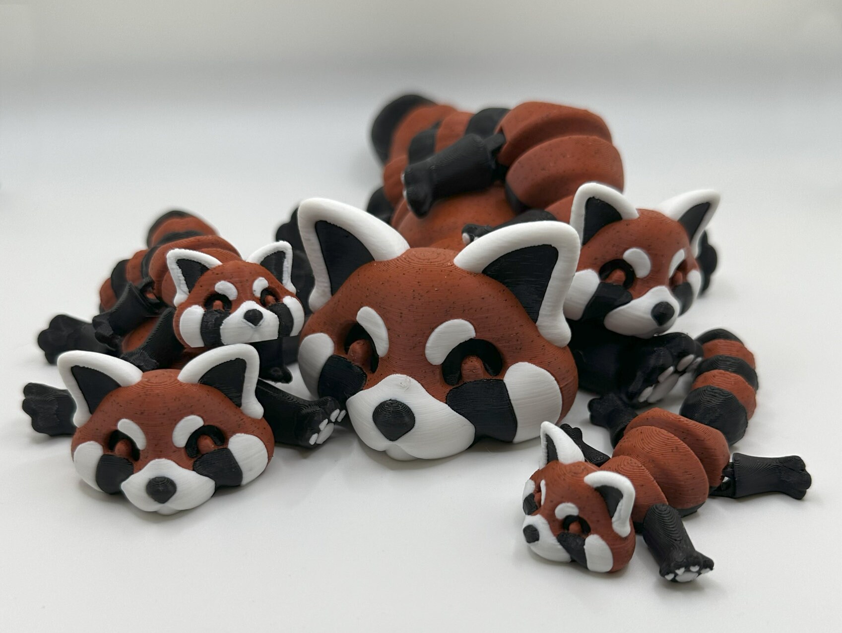 Unique Articulated Red Panda Adorable Desk Friend, Fidget Toy - Etsy UK