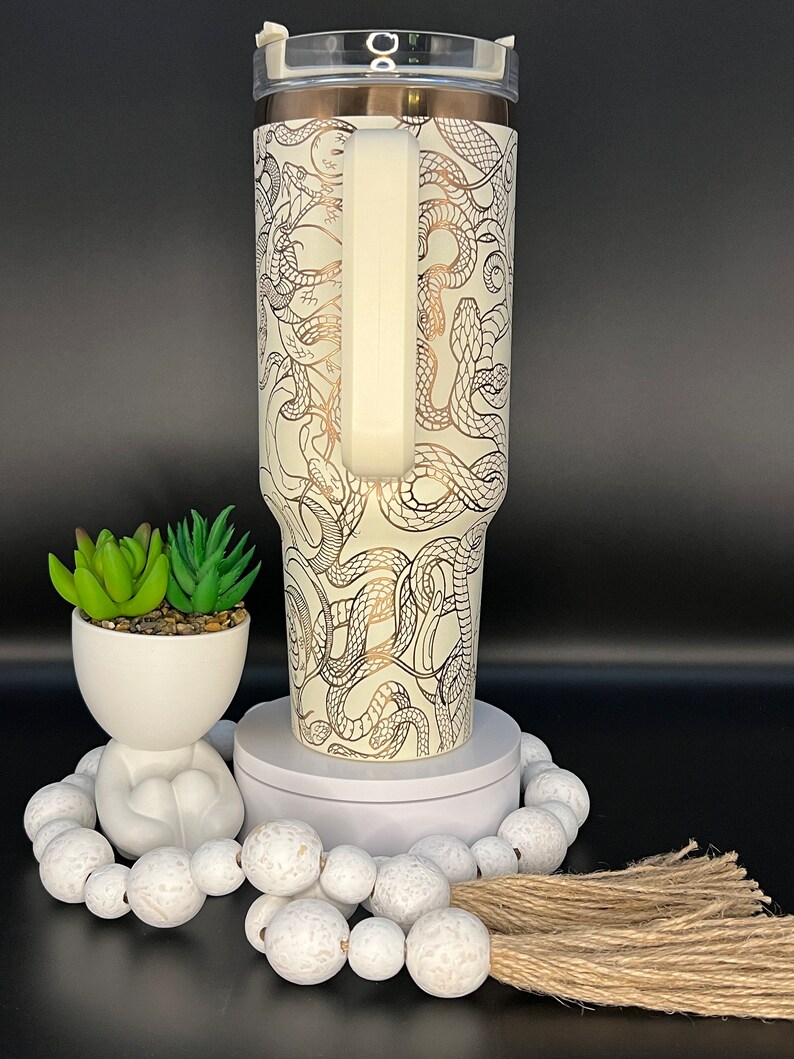 Snakes Snakes Snakes Laser Engraved 40oz Tumbler With Handle - Etsy