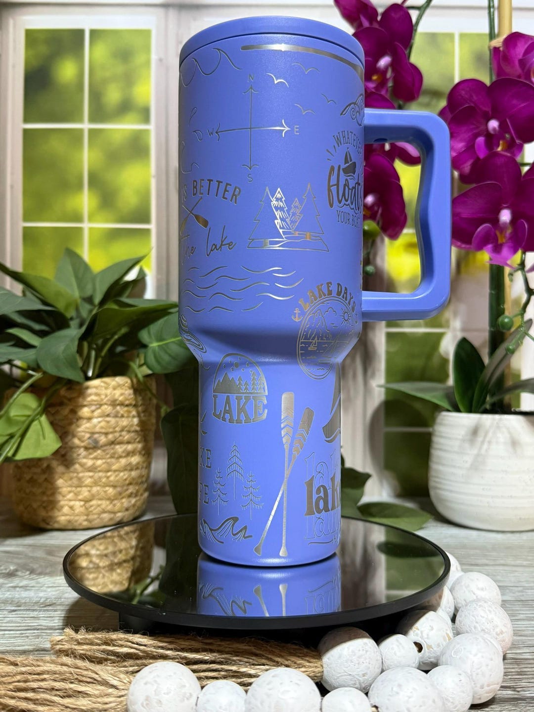 Lake Life What Happens at the Lake Laser Engraved Tumbler, 40oz ...
