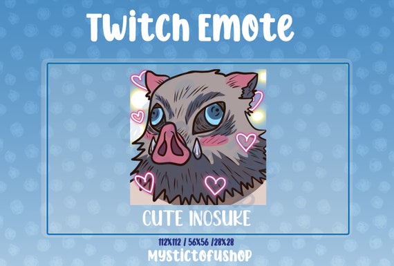 Twitch Emote / Inosuke / Demon Slayer / Kimetsu No Yaiba | Etsy Singapore
