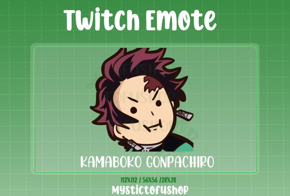 Twitch Emote / Tanjiro Kamado / Demon Slayer / Kimetsu No | Etsy India
