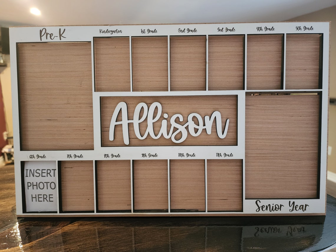 School Years Picture Frame SVG Holds Thirteen 2 X - Etsy