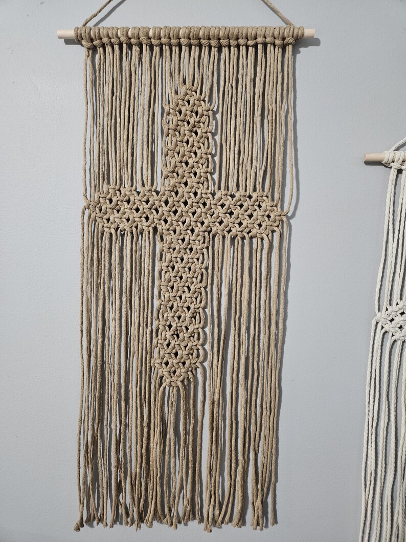 Handmade Macrame Cross - Boho Wall Hanging - Decor - Etsy