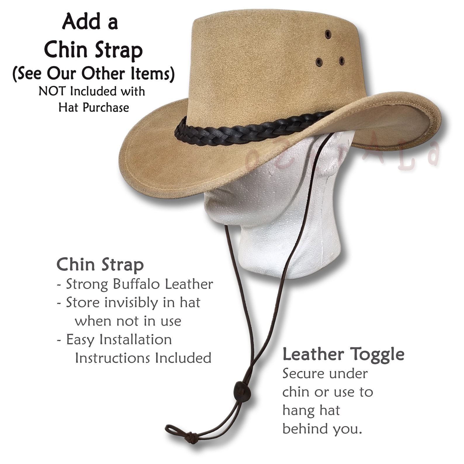 HAT Oztrala HL34 Suede LEATHER Mesh Breezer Australian Outback Aussie ...