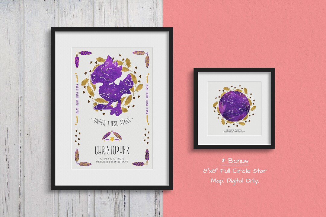 Custom Chocobo Star Map | FFXIV | Final Fantasy XIV | Personalized Star ...