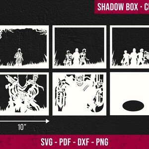 Survivor & Killers - Papercut Lightbox SVG | Dbd Light Box | Shadow Box ...