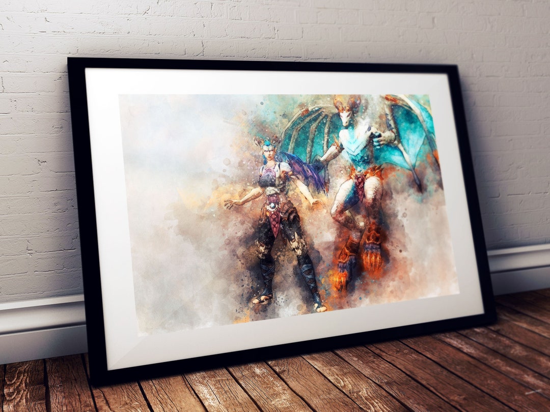 WOW Character Personalized Art Print Custom Character World of Wacraft ...