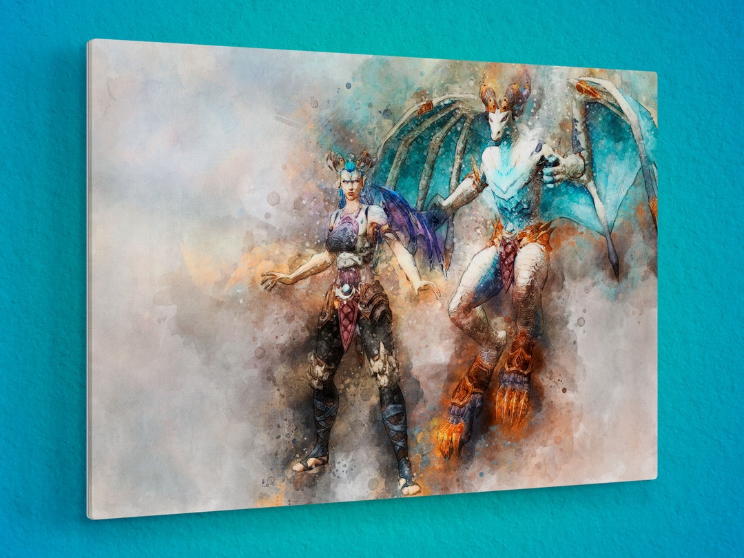 WOW Character Personalized ACRYLIC Art Print | World of Warcraft ...