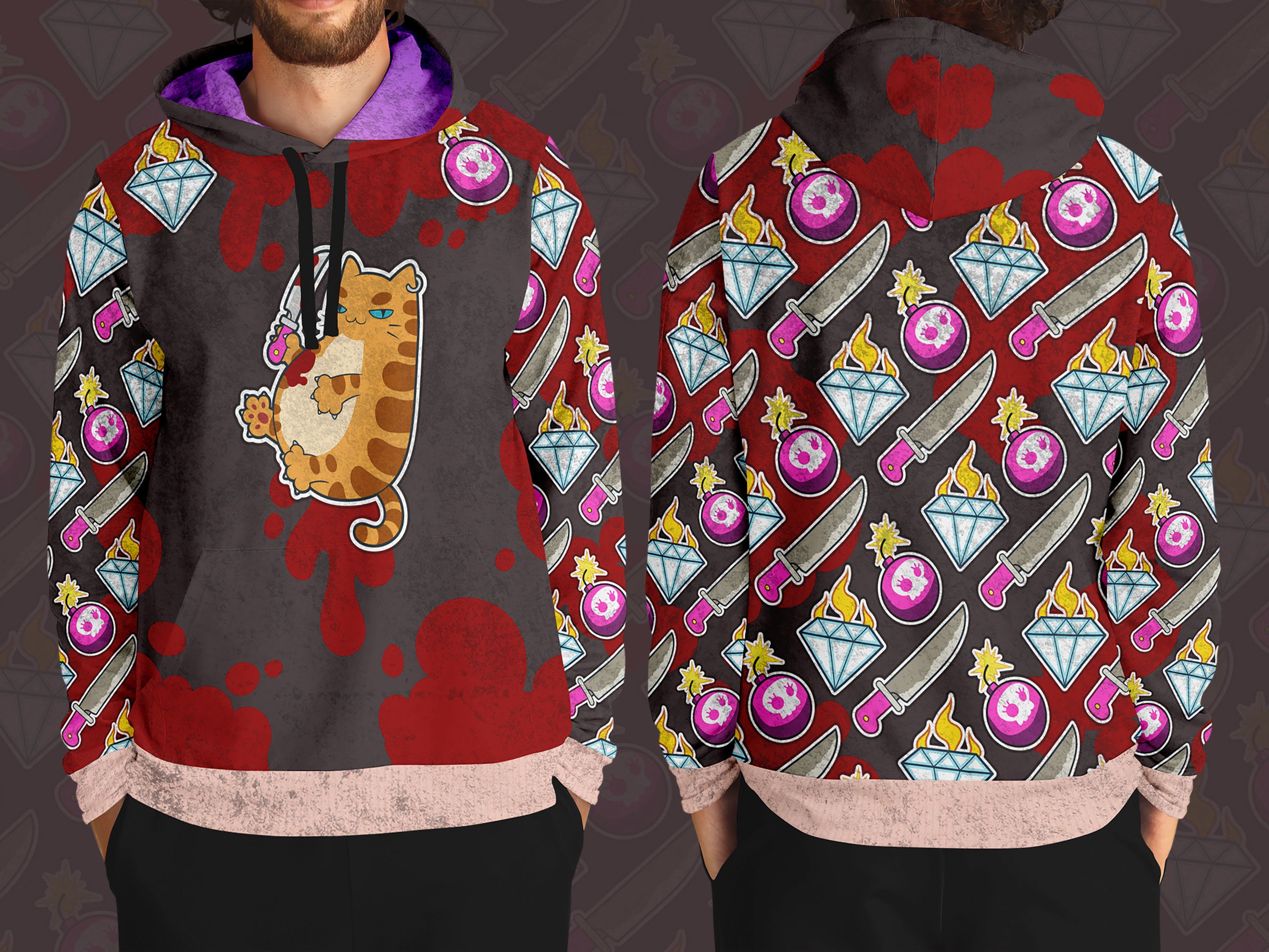 Lethal Kitten Inspired Cosplay Hoodie | Casual Legion Cosplay | Horror ...