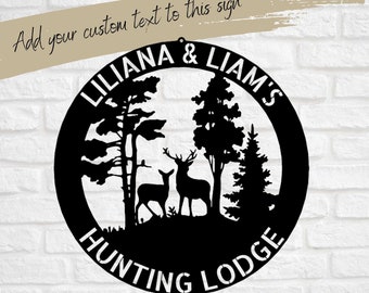 Custom Metal Forest Sign - Etsy