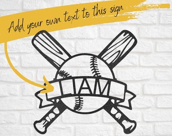 Metal Softball Sign Custom - Etsy