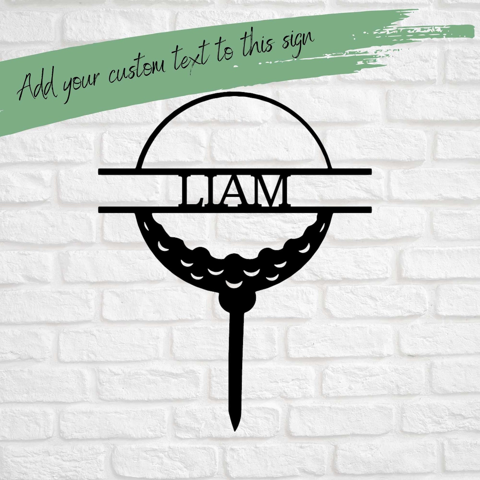 Personalized Metal Golf Ball Sign: Custom Golf Decor - Etsy