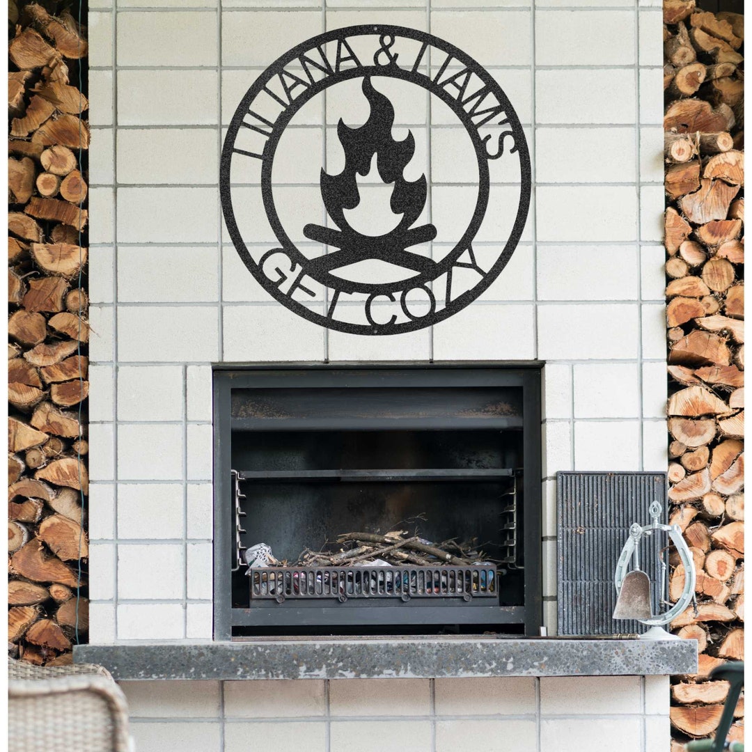 Personalized Campfire Metal Sign: Custom Outdoor Patio Decor - Etsy