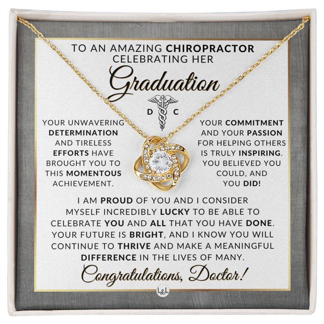 Chiropractor Graduation Gift for Her – DC Necklace, Doctor of ...
