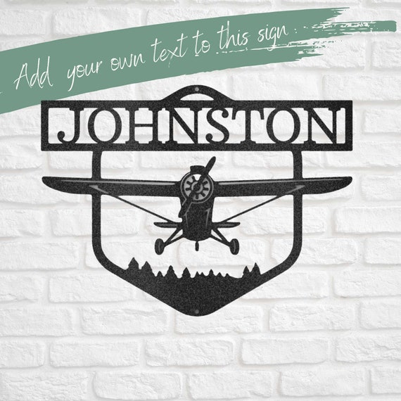 Personalized Airplane Sign Airplane Hangar Sign Prop Plane - Etsy