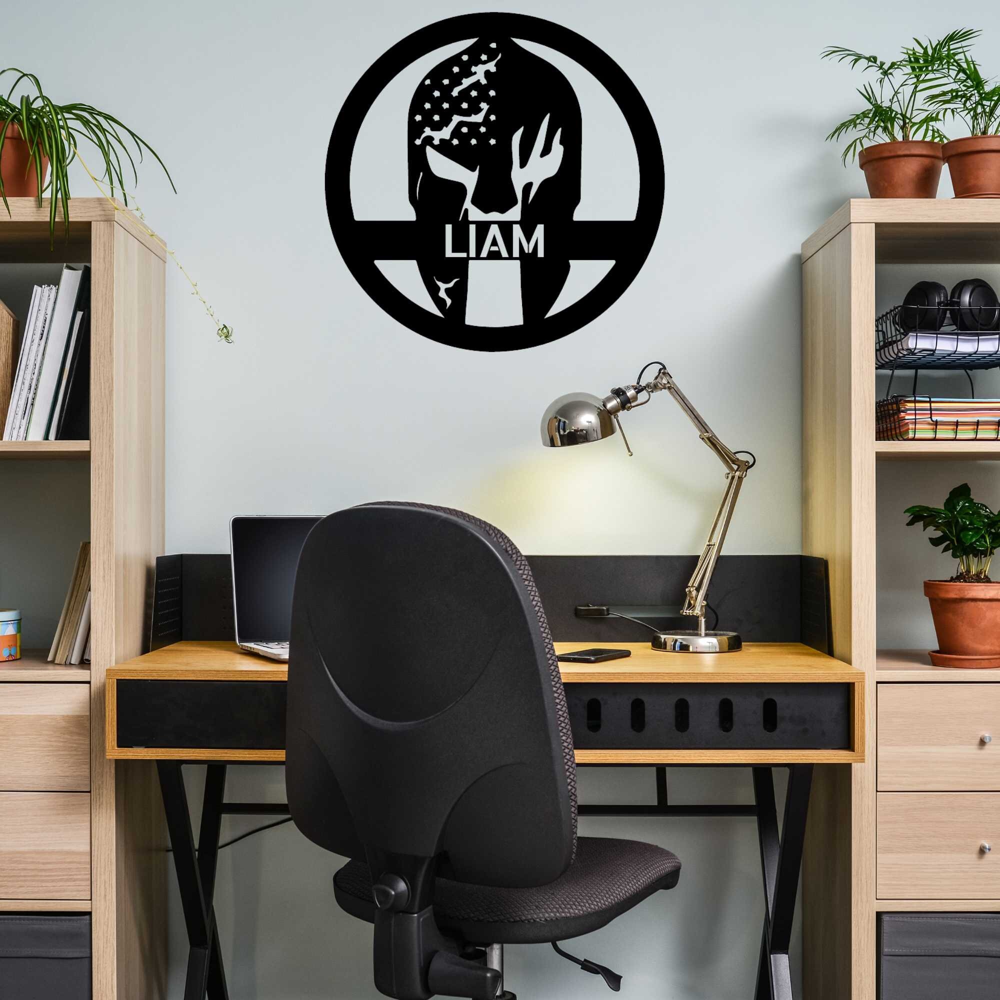 Spartan Helmet Metal Sign – Custom Warrior Wall Decor Gift for Home - Etsy