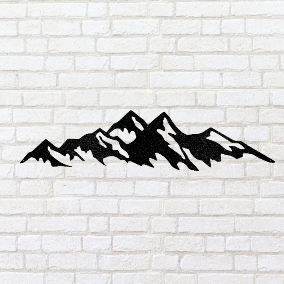 Mountain Ridge Metal Sign – Custom Rustic Outdoor Wall Decor Gift for ...