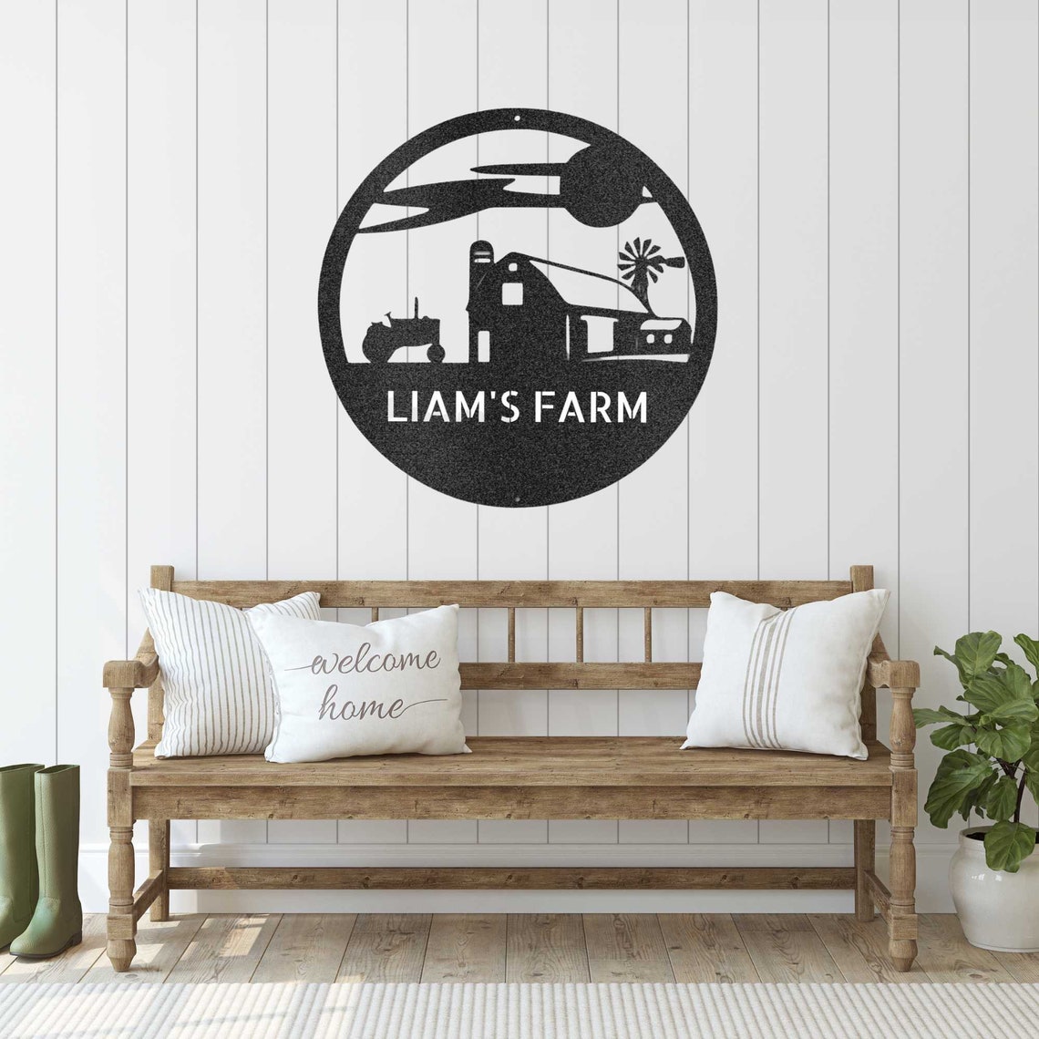 Classic Farm Sign Custom Farm Sign Laser Cut Metal Sign - Etsy