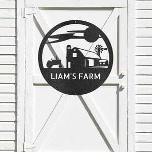 Classic Farm Sign Custom Farm Sign Laser Cut Metal Sign - Etsy