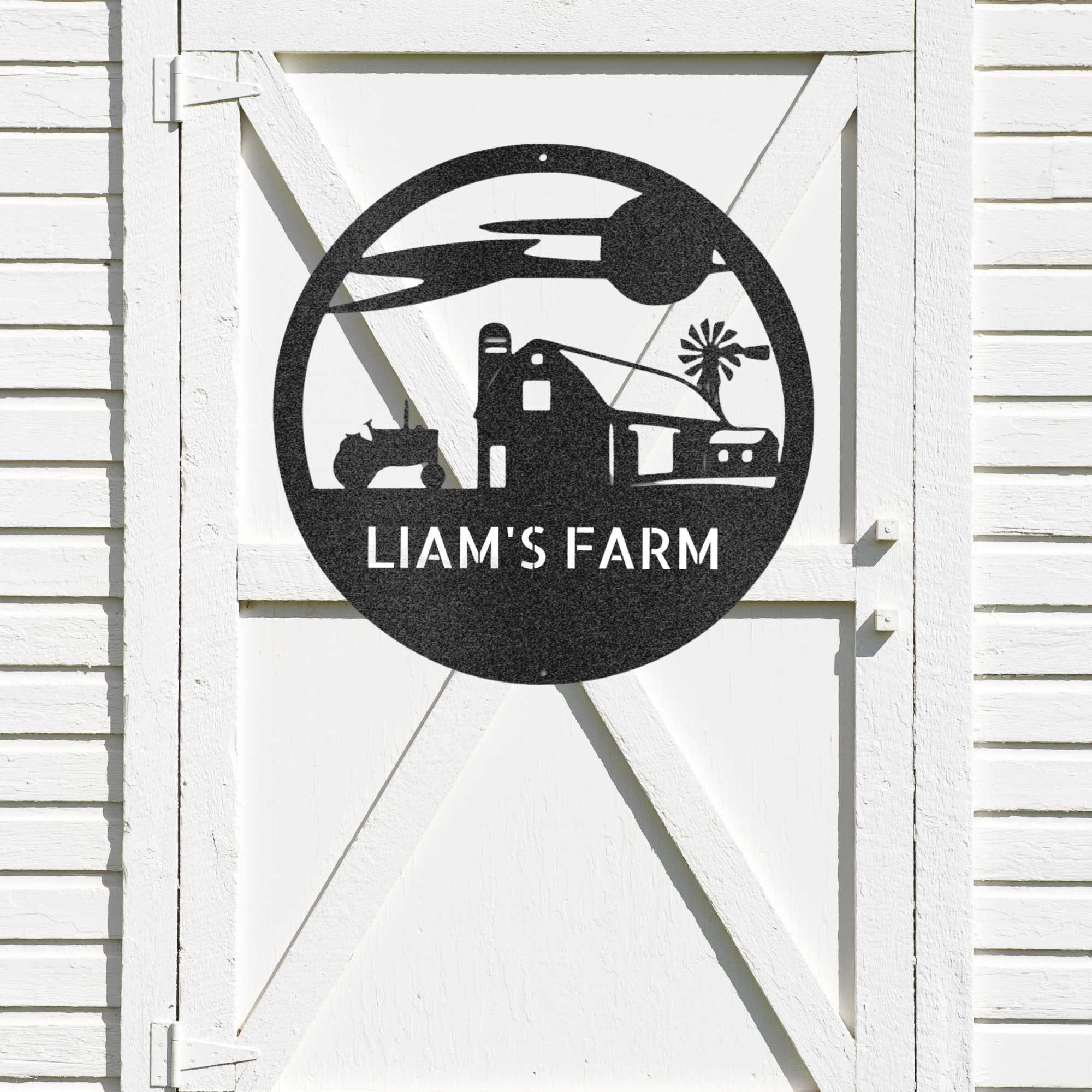Classic Farm Sign Custom Farm Sign Laser Cut Metal Sign - Etsy