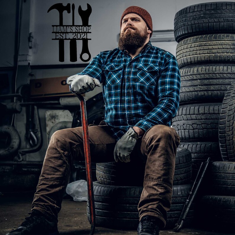 Tool Metal Sign – Custom Garage Workshop Wall Decor Gift for Him - Etsy