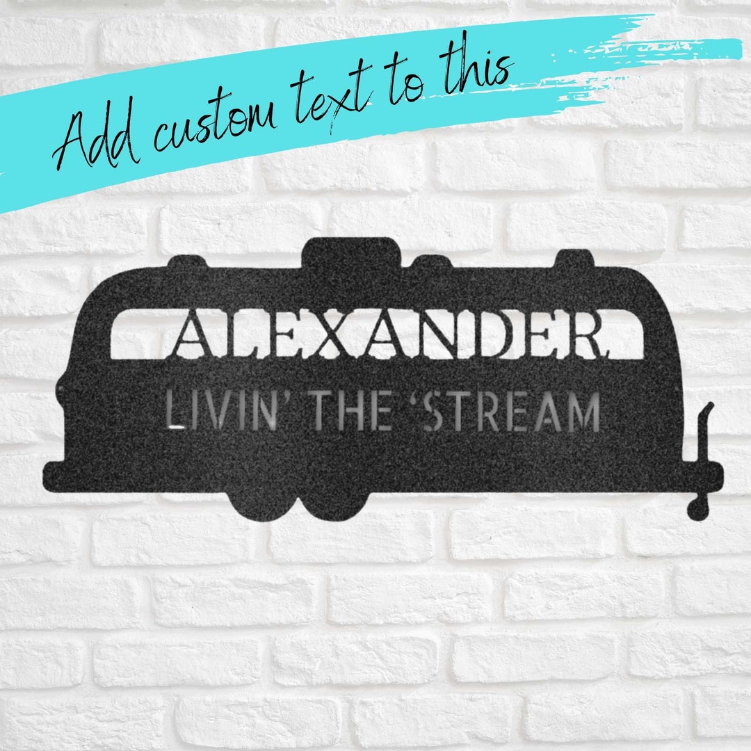 Camper Airstream Monogram Metal Sign Rv Sign Camper Sign - Etsy