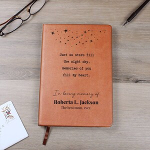 Personalized Grief Journal - Memories of You - Leather Remembrance ...