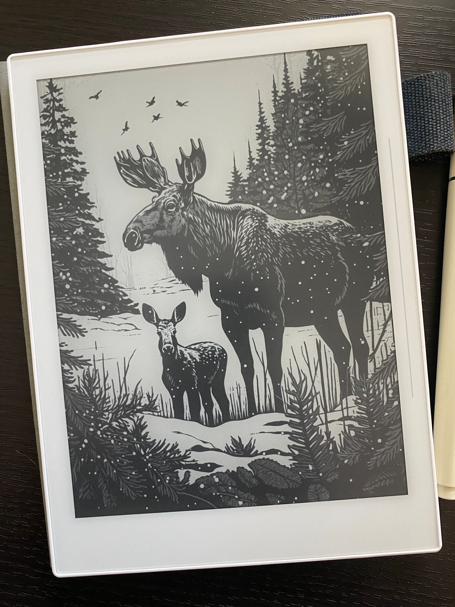 Screensavers / Notebook Covers for Supernote, Boox Note, Etc. - Winter ...