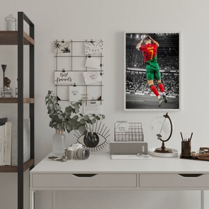 Cristiano Ronaldo, Portugal Football, Poster or Canvas, Soccer Wall Art ...