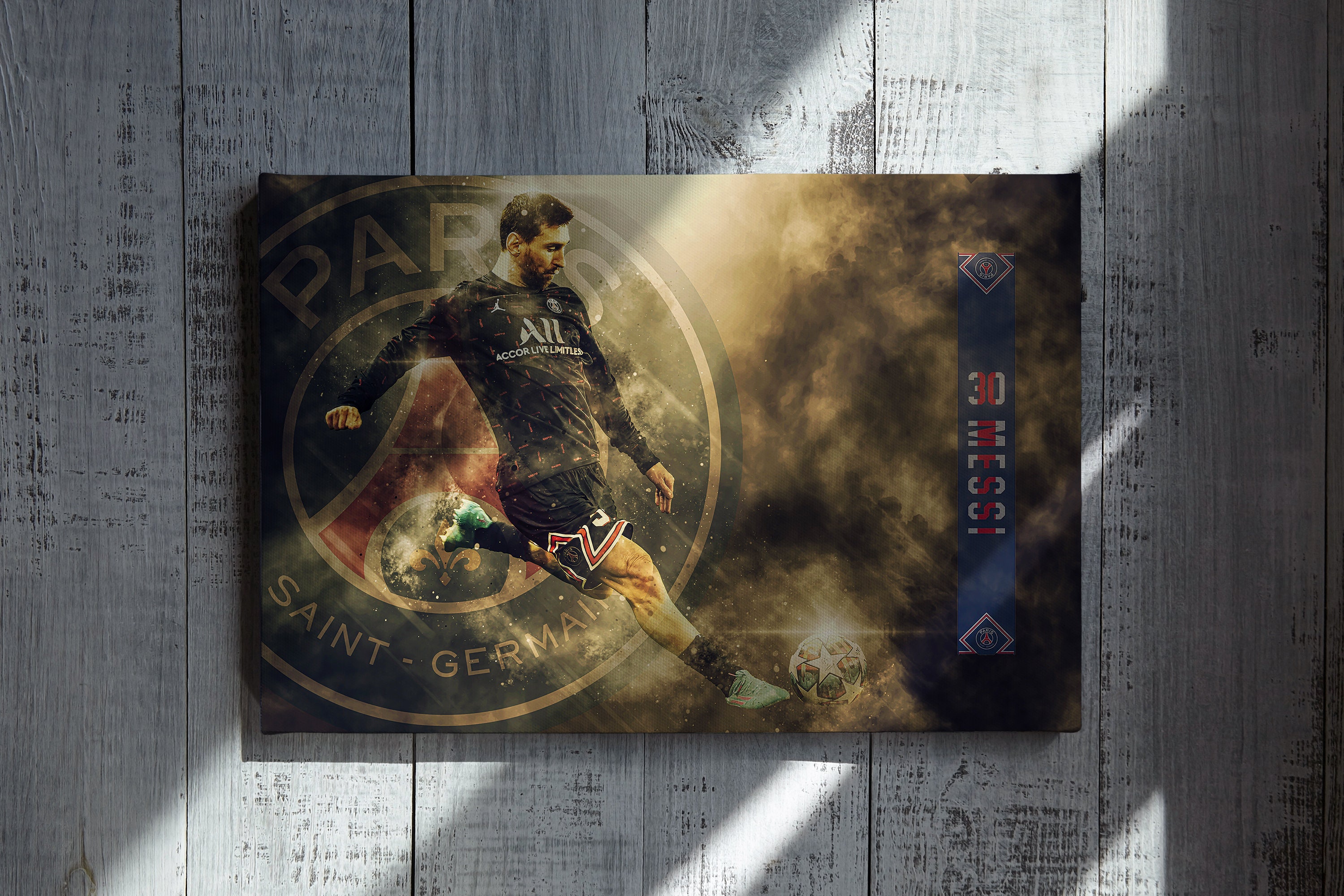 Lionel Messi Poster Leo Messi GOAT Canvas PSG Paris - Etsy