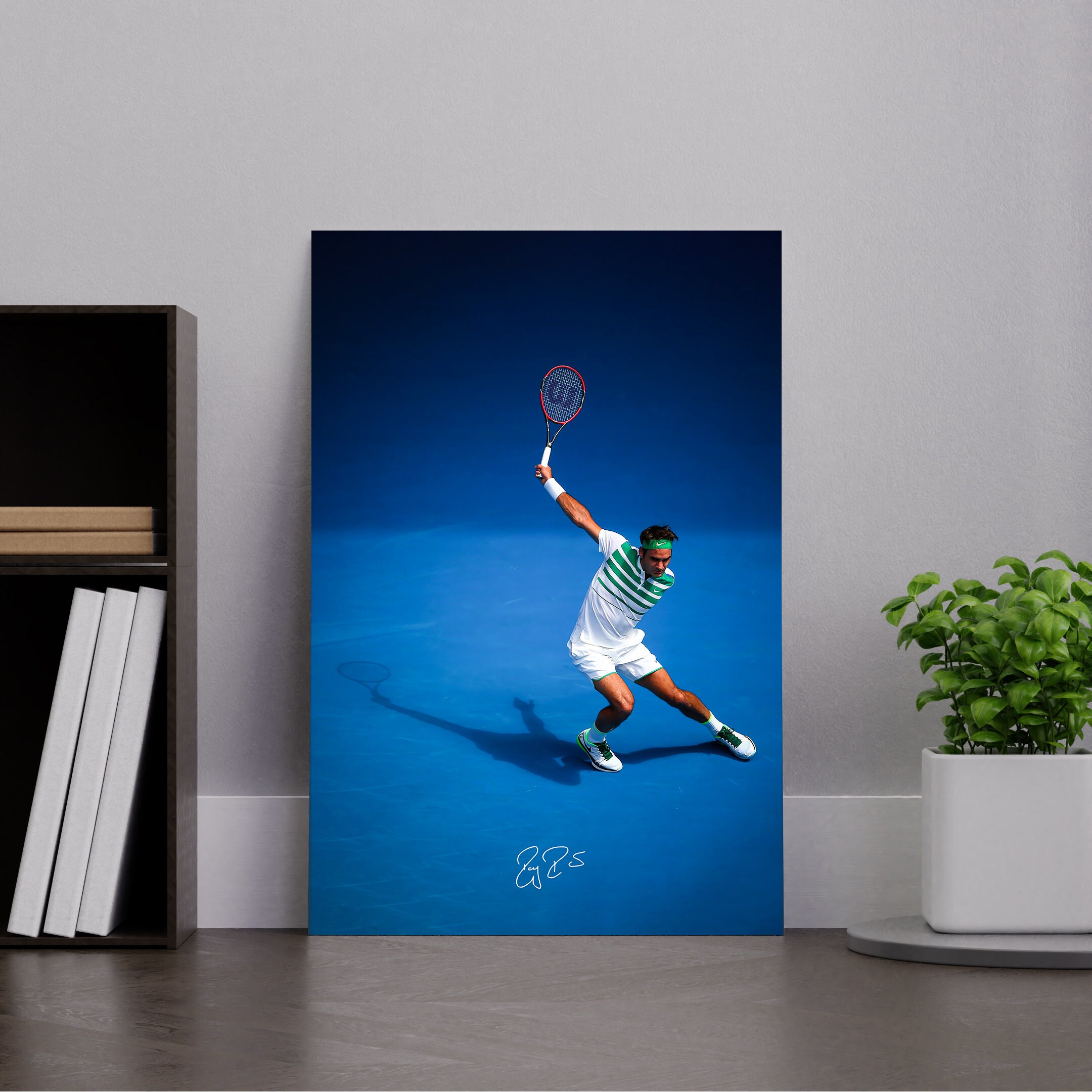 Inspirational Tennis Legend: Roger Federer Poster sold by Emily Clarke ...