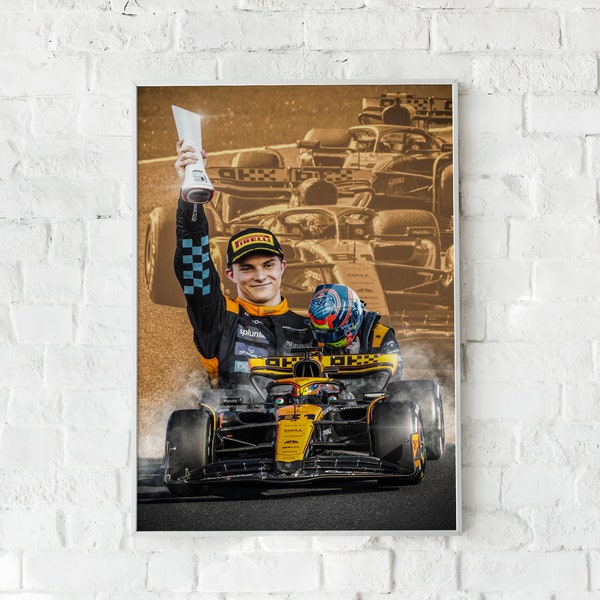 Oscar Piastri Mclaren Poster - Etsy
