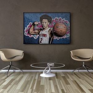 Cade Cunningham Graffiti Style Wall Art Canvas or Poster - Etsy