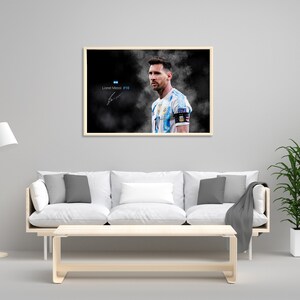 Lionel Messi Poster, Leo Messing, ZIEGE, Leinwand, Argentinien Fußball ...