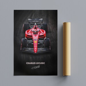 Ferrari Scuderia F1-75, Poster or Canvas, Charles Leclerc, Season 2022 ...
