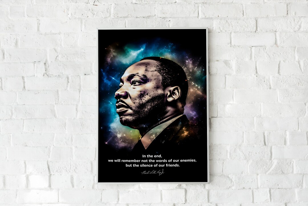 Martin Luther King Jr. Inspirational Quote Wall Art, Canvas or Paper ...