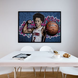Cade Cunningham Graffiti Style Wall Art Canvas or Poster - Etsy