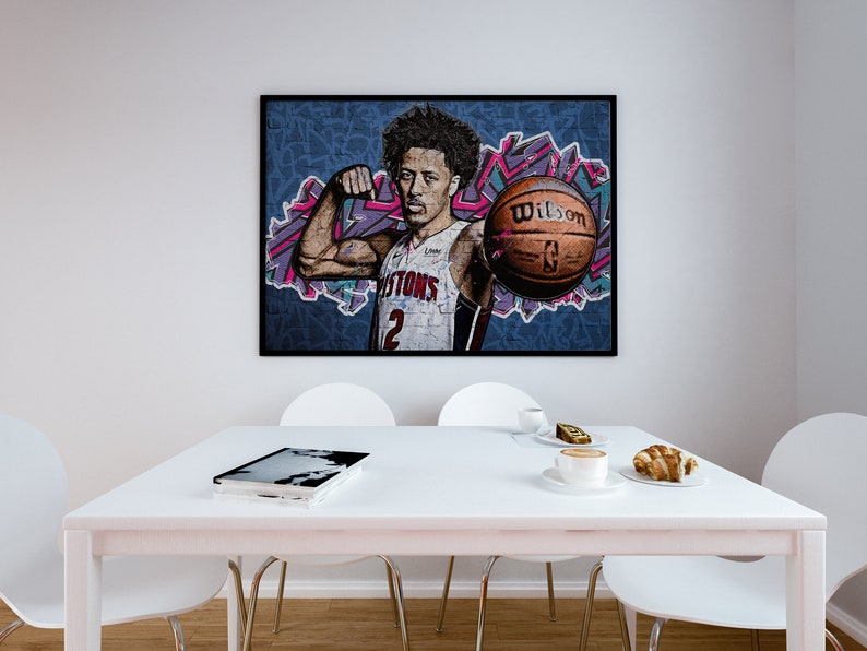 Cade Cunningham Graffiti Style Wall Art Canvas or Poster - Etsy