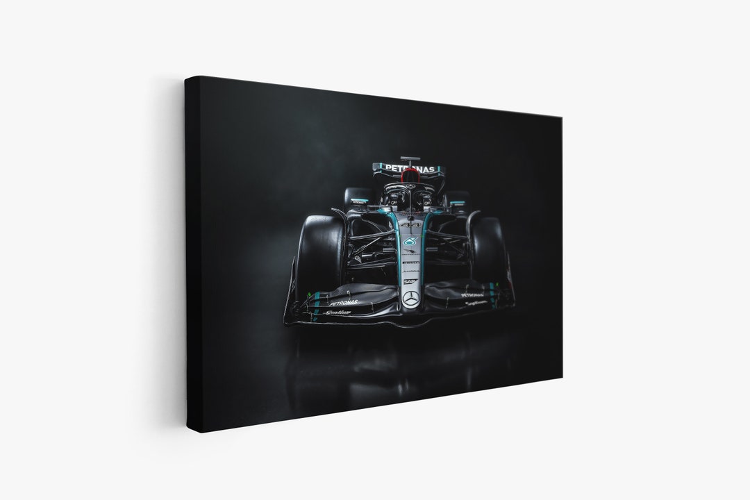 F1 Mercedes W15 Poster, Canvas or Paper Print, Mercedes-amg PETRONAS F1 ...