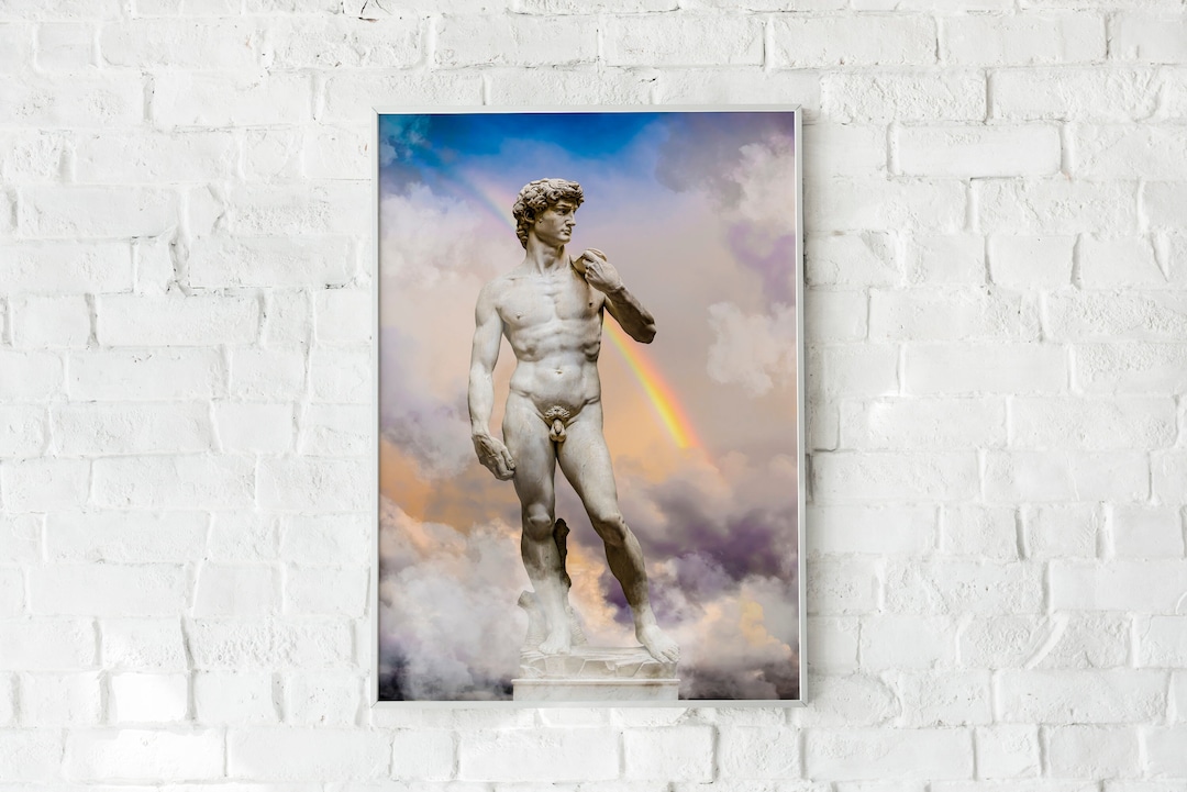 Michelangelo's David, Canvas or Poster, Wall Art, Home Decor ...