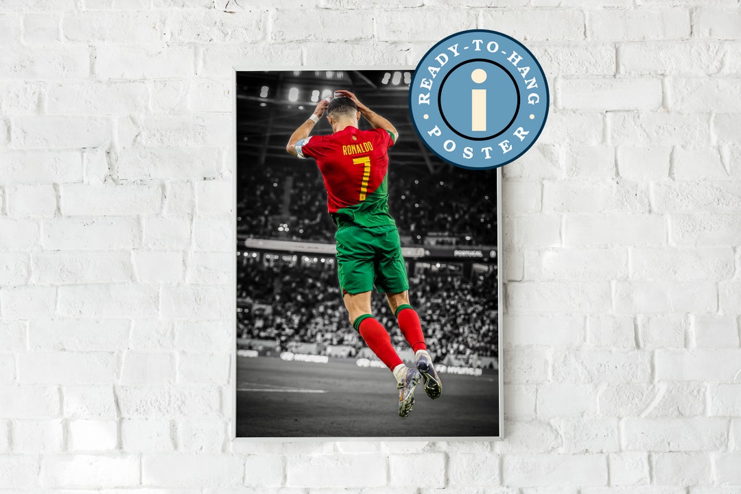 Cristiano Ronaldo Framed Poster: Portugal Soccer Legend Wall Art - Etsy