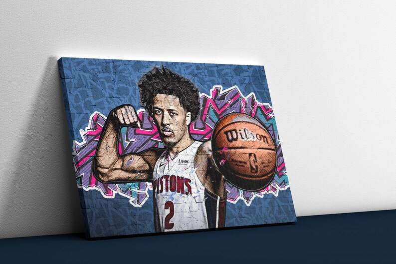Cade Cunningham Graffiti Style Wall Art Canvas or Poster - Etsy