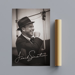 Frank Sinatra Signature Poster, Paper or Canvas Print or Digital ...